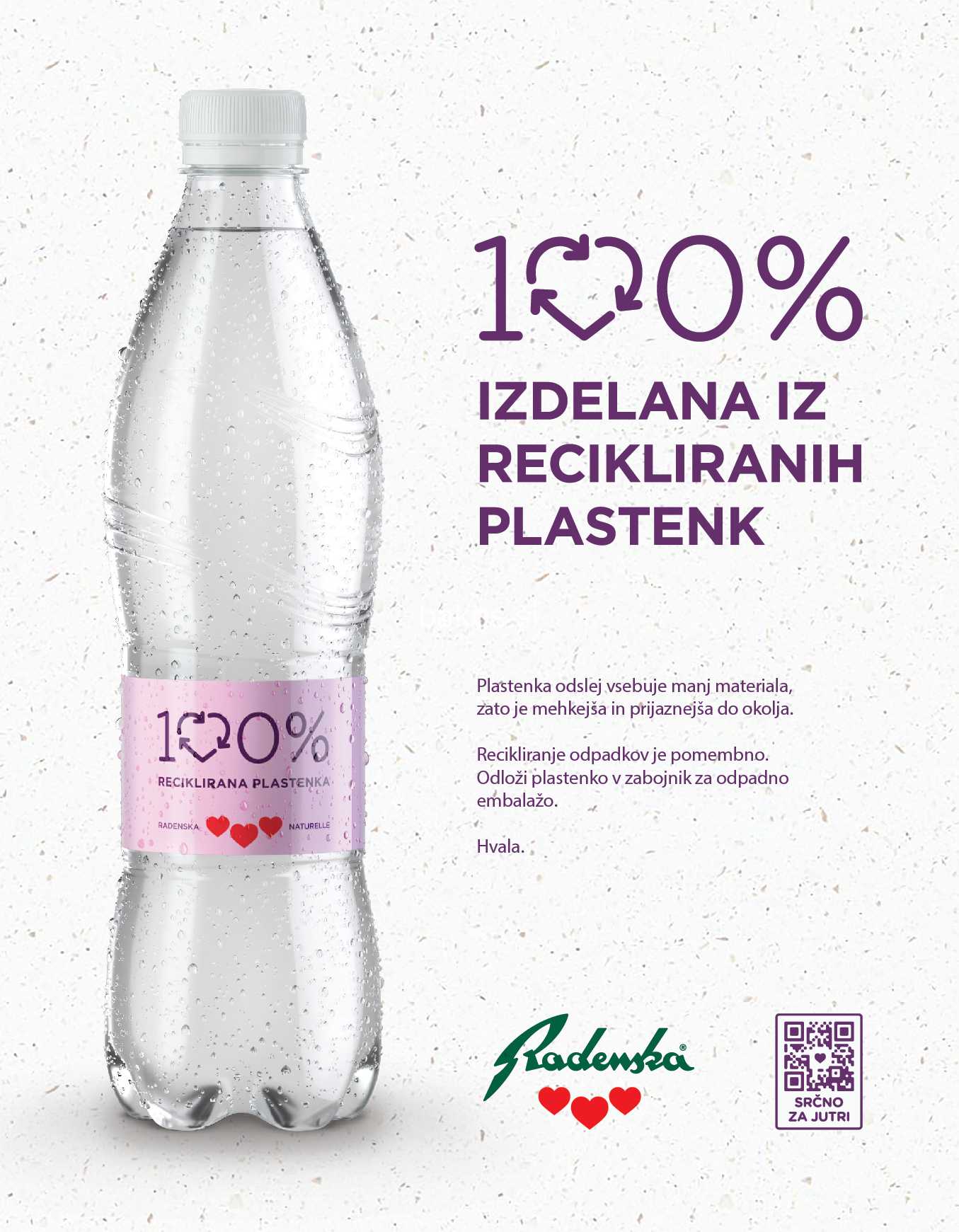Radenska Naturelle v lažji 100% reciklirani plastenki - Bakos