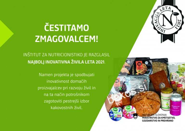 Izbrana najbolj inovativna živila leta 2021 - Bakos